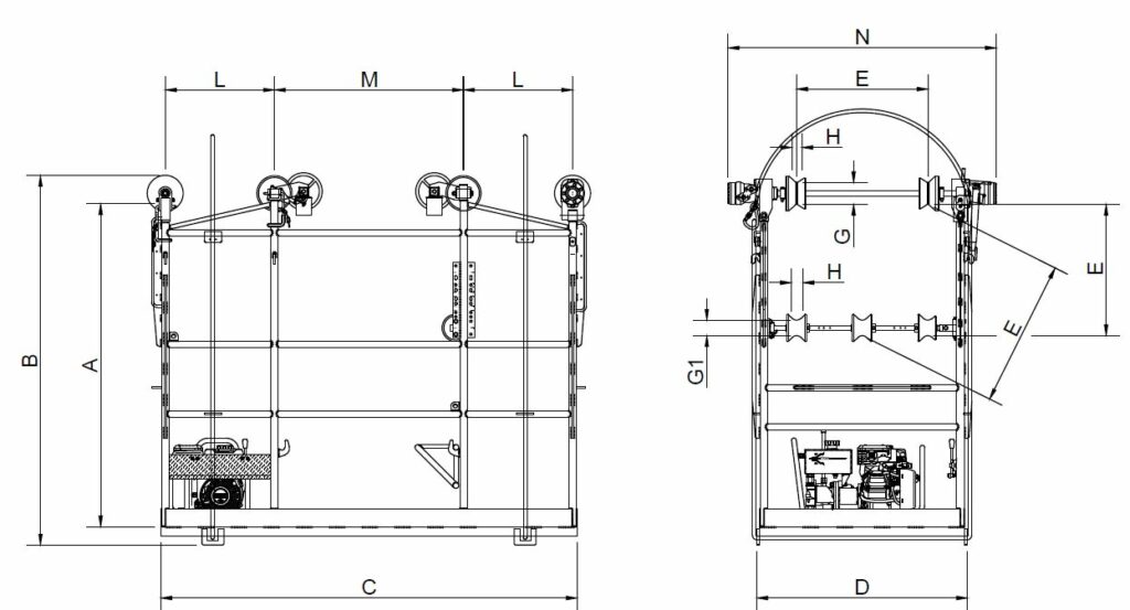 034-M-4MOTORIZED INSPECTION TROLLEY | TE.M.A.